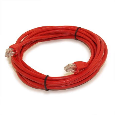 15ft Cat5E Ethernet RJ45 Patch Cable, Stranded, Snagless Booted, BLUE ...