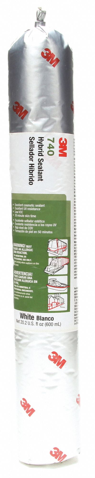 3m Polymer Adhesive Sealant,White,740 UV 740 UV - Walmart.com