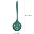 12.8 Inch Silicone Slotted Spoon - Non-Stick Heatproof Skimmer Ladle ...