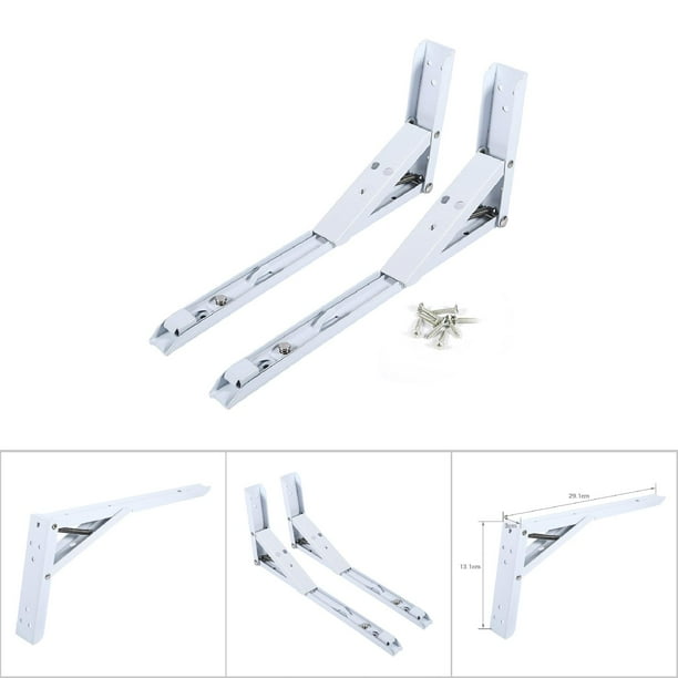 Steel Angle Bracket, Shelf Brackets, Milk White Folding For Hold Table ...