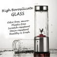 Portable Smoothie blender Glass bottle Mini USB rechargeable 2 battery ...