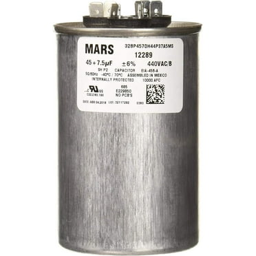 MARS 12290 Electric Motor Run Capacitor (50/5 MFD - 440 V) - Walmart.com