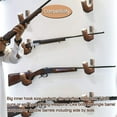 StrongTools Hardwood Gun Rack Solid Wood Wall Mount Rifle and Shotgun ...