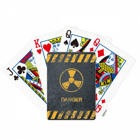 Logo Radioactive Substances Warning Poker Playing Card Tabletop Board ...