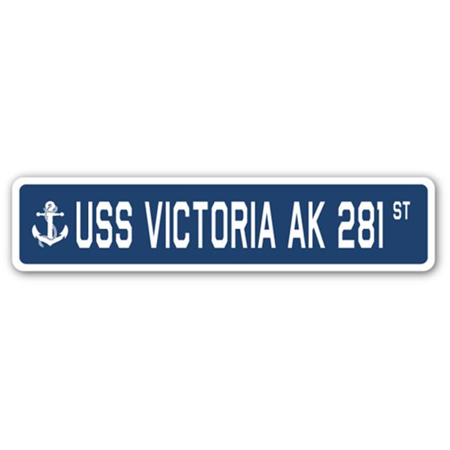 SignMission SSN-Victoria Ak 281 4 x 18 in. A-16 Street Sign - USS ...