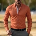 ZVAVZ Mens Long Sleeve Business Button Down Shirt Solid Office Dress ...