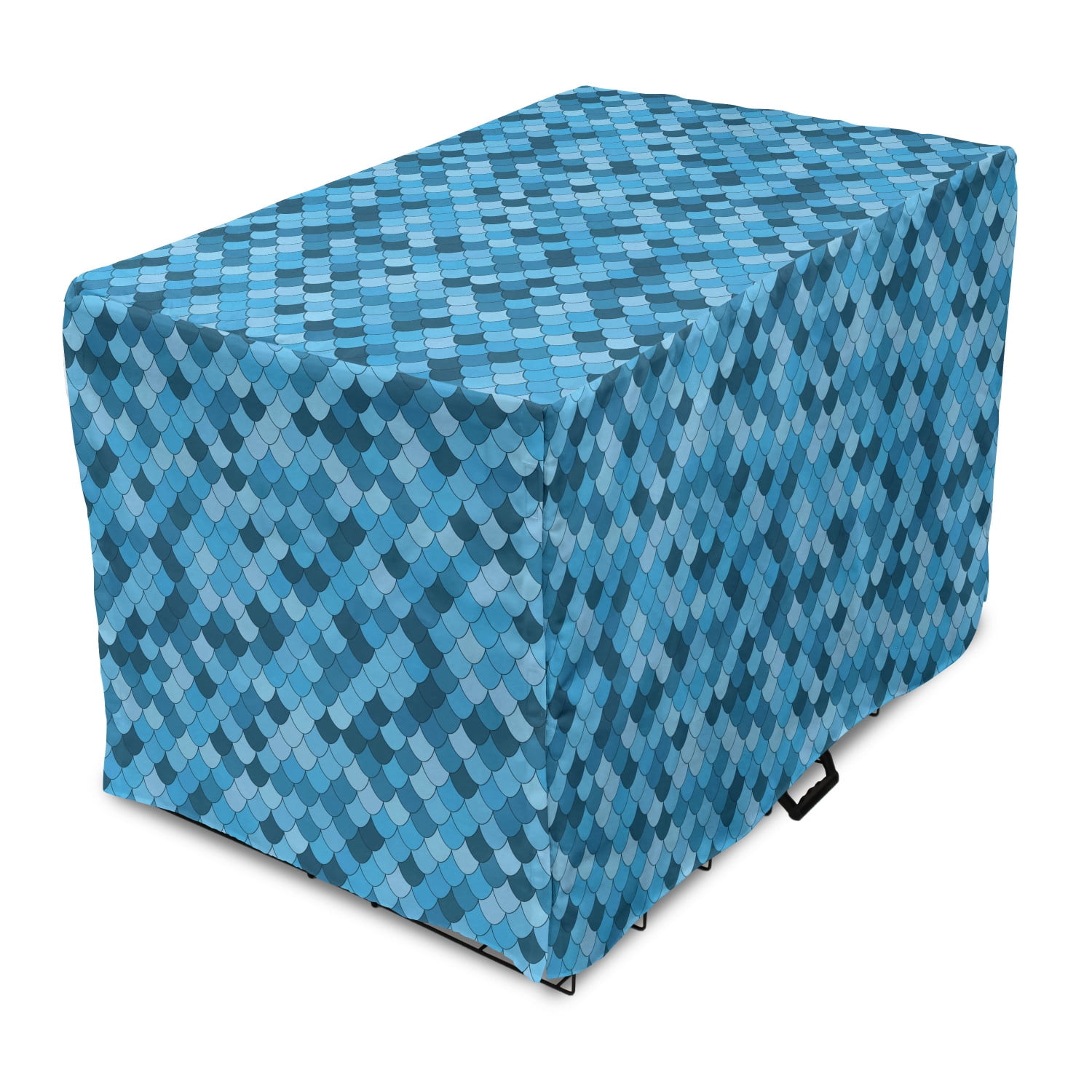 Geometrical Dog Crate Cover, Fish Scale Pod Husk Inspired Abstract ...