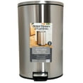Better Homes & Gardens 10.5 Gallon Trash Can, Oval Kitchen Step Trash ...