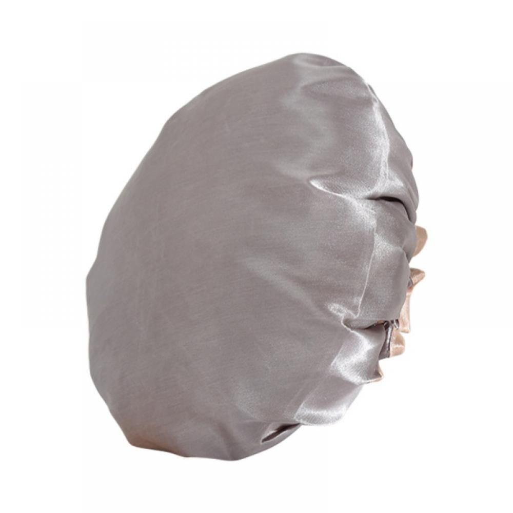 3 Pack Shower Cap,Double Layers Bath Cap with Adjustable Elastic Band ...