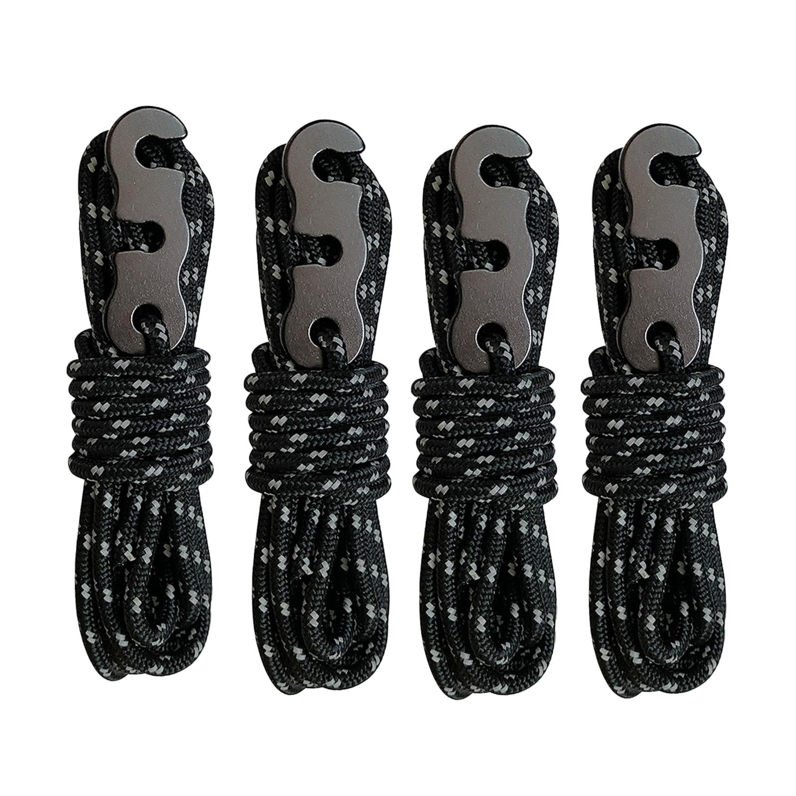 4x Camping Tent Cords, Reflective Rope Camping Rope Cord Nylon Rope ...