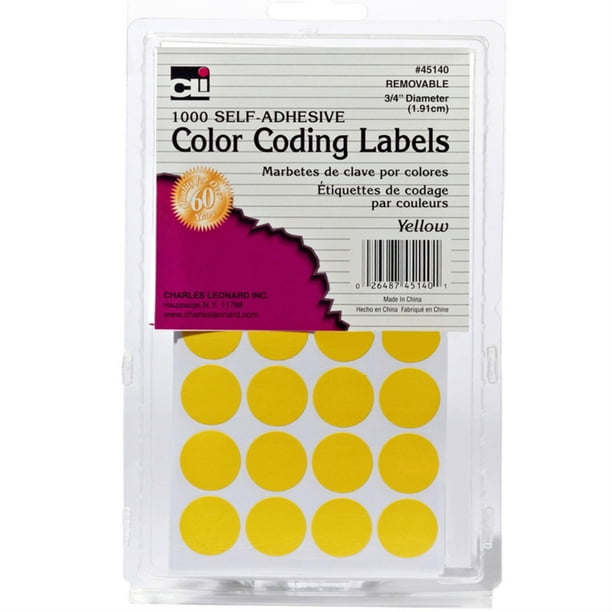Color Coding Labels, Yellow - Walmart.com
