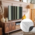 Black Green TV Dust Cover 32 Inch, Stripe Computer Monitor Cover ...