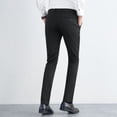 Bpyeka Men's Straight-Leg Thin Dress Pants, Button & Zipper Fly ...