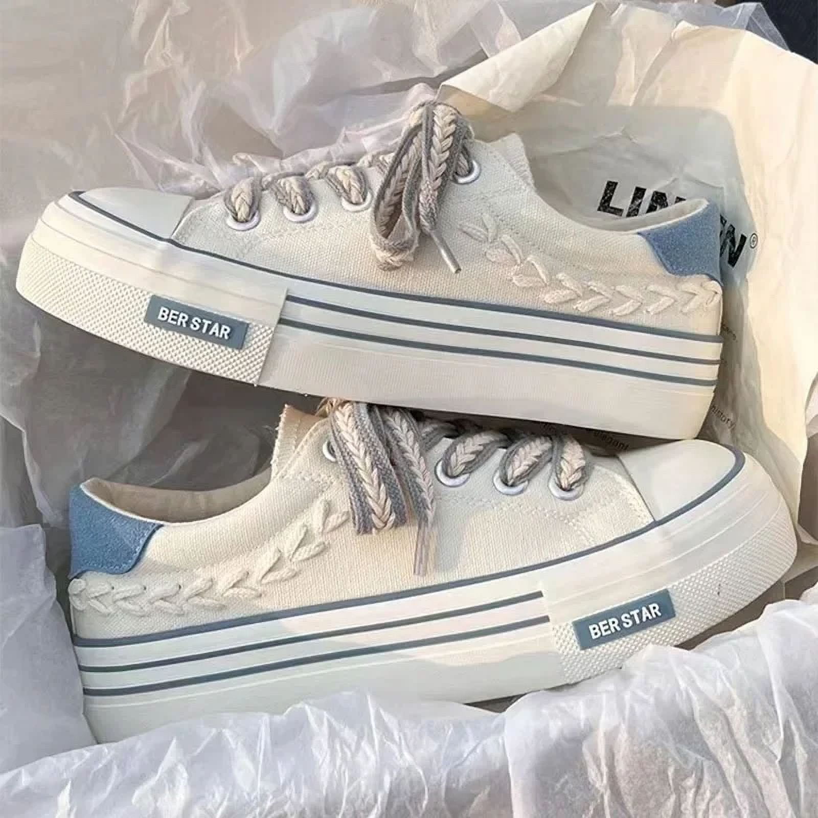 Click here for Lisheng Women Outdoor Trainers Platform Canvas Sho... prices