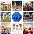 Cheerleading Poms 8 Pack, Handheld Cheerleading Pompoms for Basketball ...