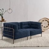 MCombo Modular Sofa Couch with Removable Cushion, 1 Seater Accent Sofa ...