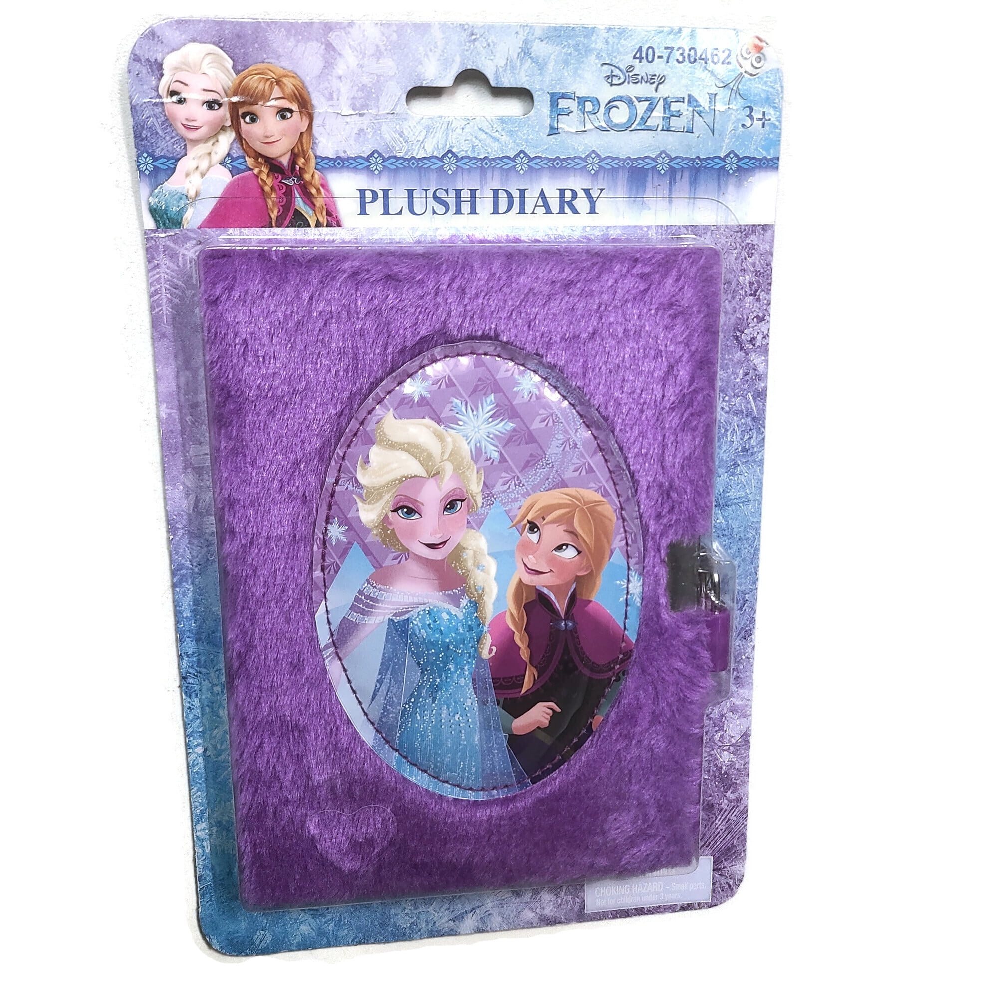 Frozen Elsa and Anna Plush Diary with Lock and Key - Walmart.com