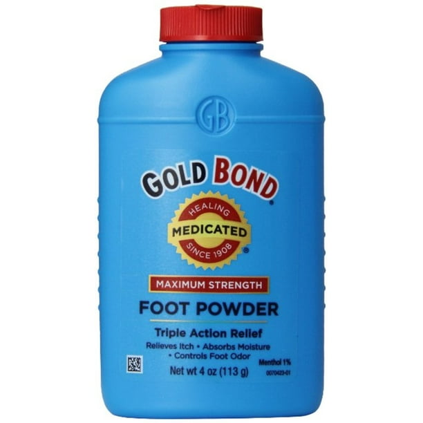 Gold Bond Foot Powder Medicated Maximum Strength 4 oz (Pack of 4 ...