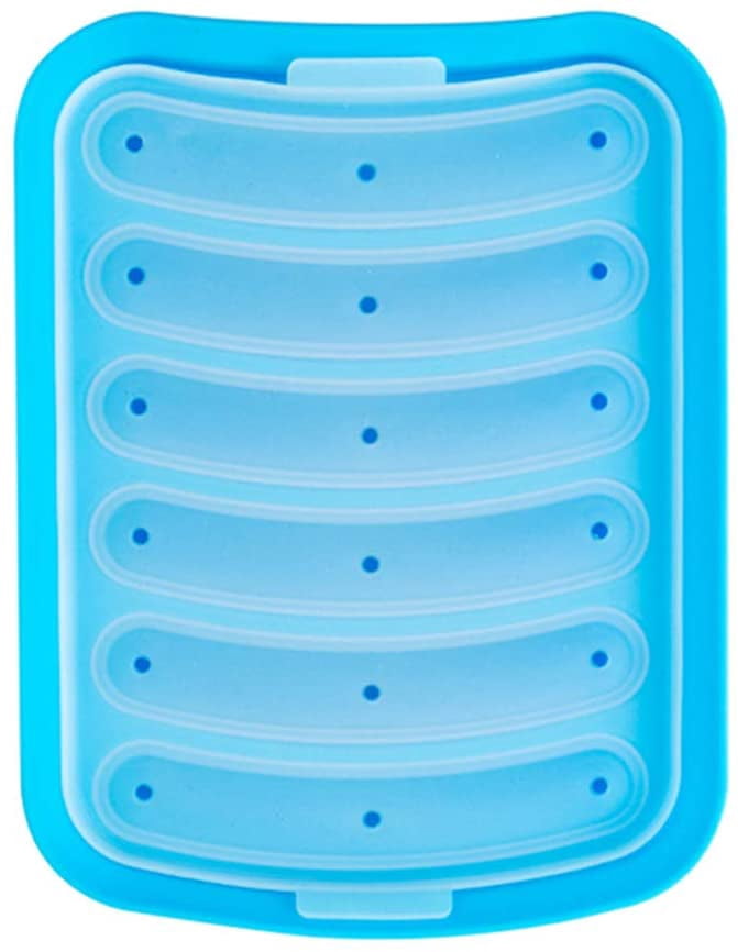 Grid Non-Stick Silicone Sausage Mold Hot Dog Mold for Oven Microwave ...
