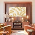 TV Cover Indoor, Turmeric Yellow Leaves Stretch TV Dust Cover ...