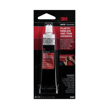 3M Plastic Emblem and Trim Adhesive, 03601, 1 oz. Tube - Walmart.com