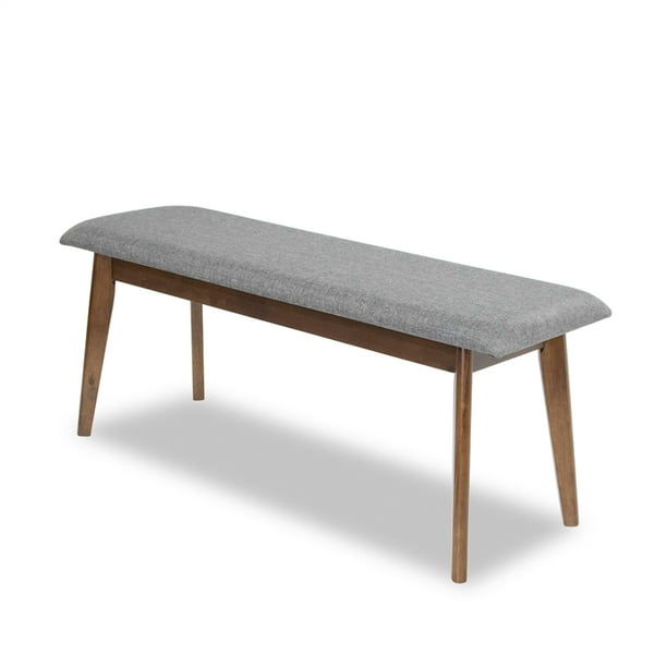 Allora Mid-Century Modern Design Large Fabric Upholstered Dining bench ...