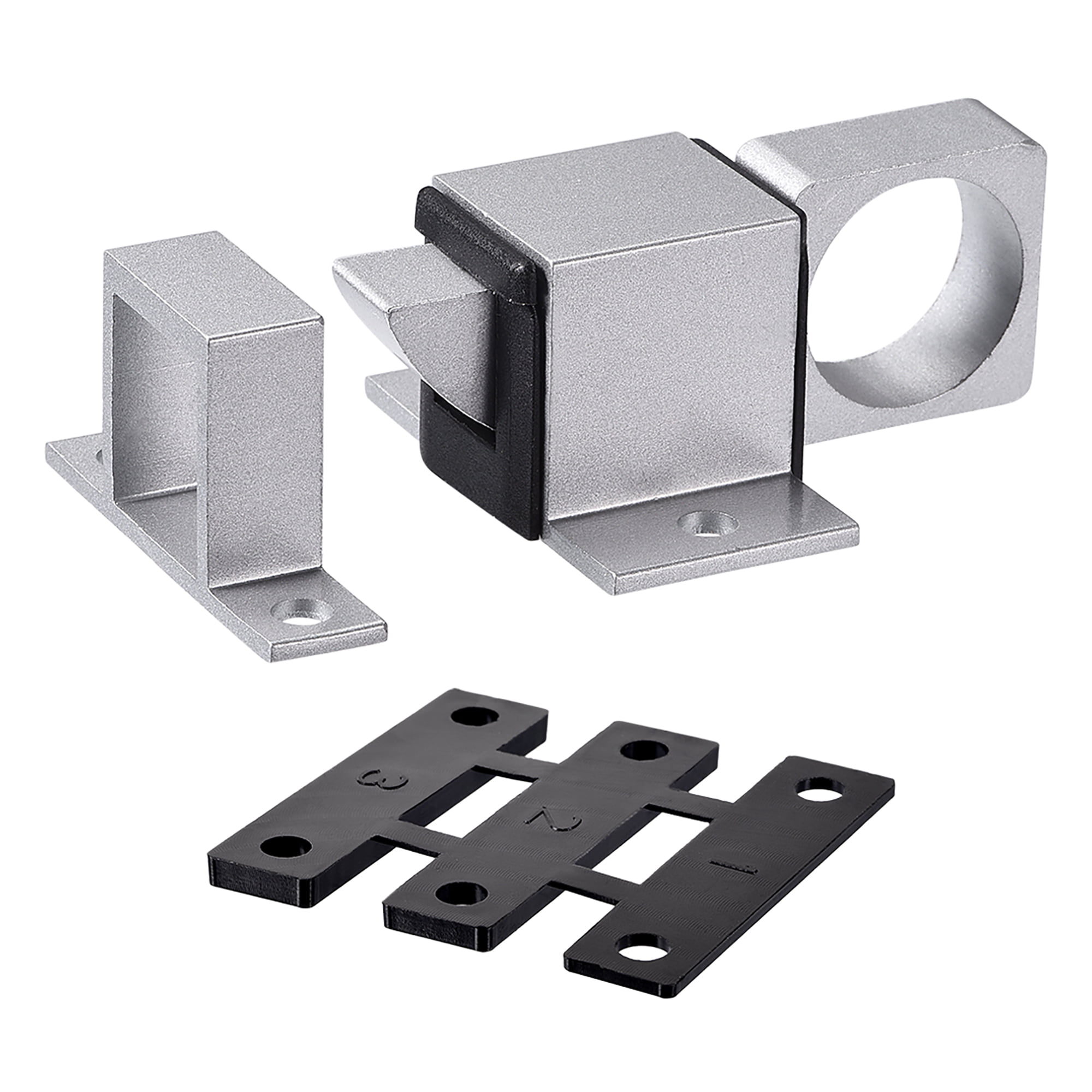 Spring Door Bolt Latch Aluminum Alloy Spray Paint Silver Tone - Walmart.com