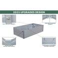 Garden Bed 8x4x2 ft Galvanized Steel Rust-Resistant Planter Box for ...
