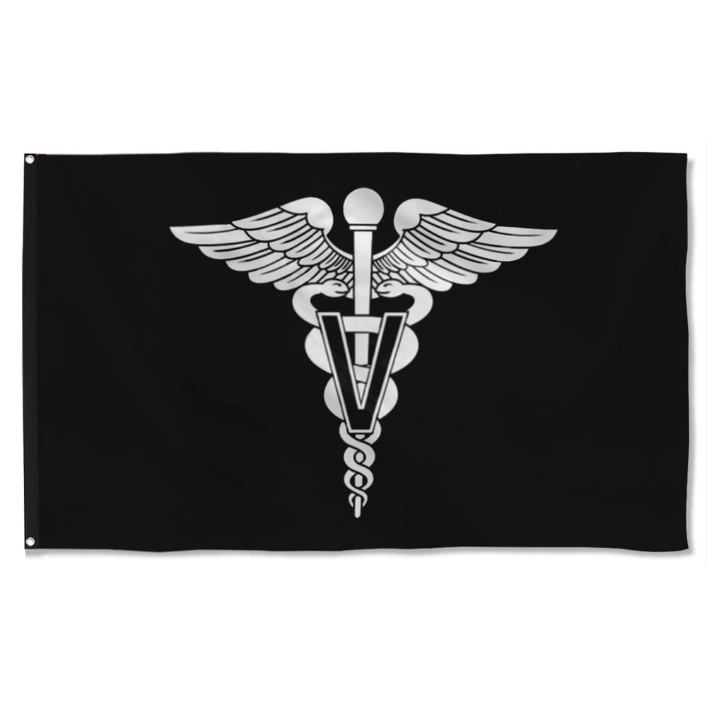 Cayyon Veterinary Corps Black And White Flag 3x5Feet Military Banner ...