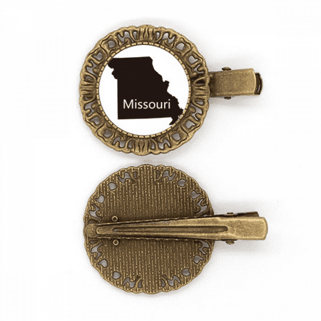 Missouri America USA Map Outline Hairpin Headdress Brooch Hair Clip ...