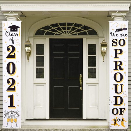AIMTYD Graduation Porch Signs, 2021 Graduation Decorations Yard Sign ...