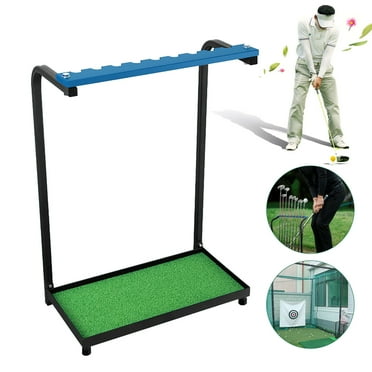 GoSports Premium Wooden Golf Putter Stand - Indoor Display Rack - Holds ...
