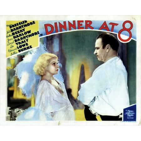 Dinner At Eight (Aka Dinner At 8) From Left Jean Harlow Wallace Beery ...