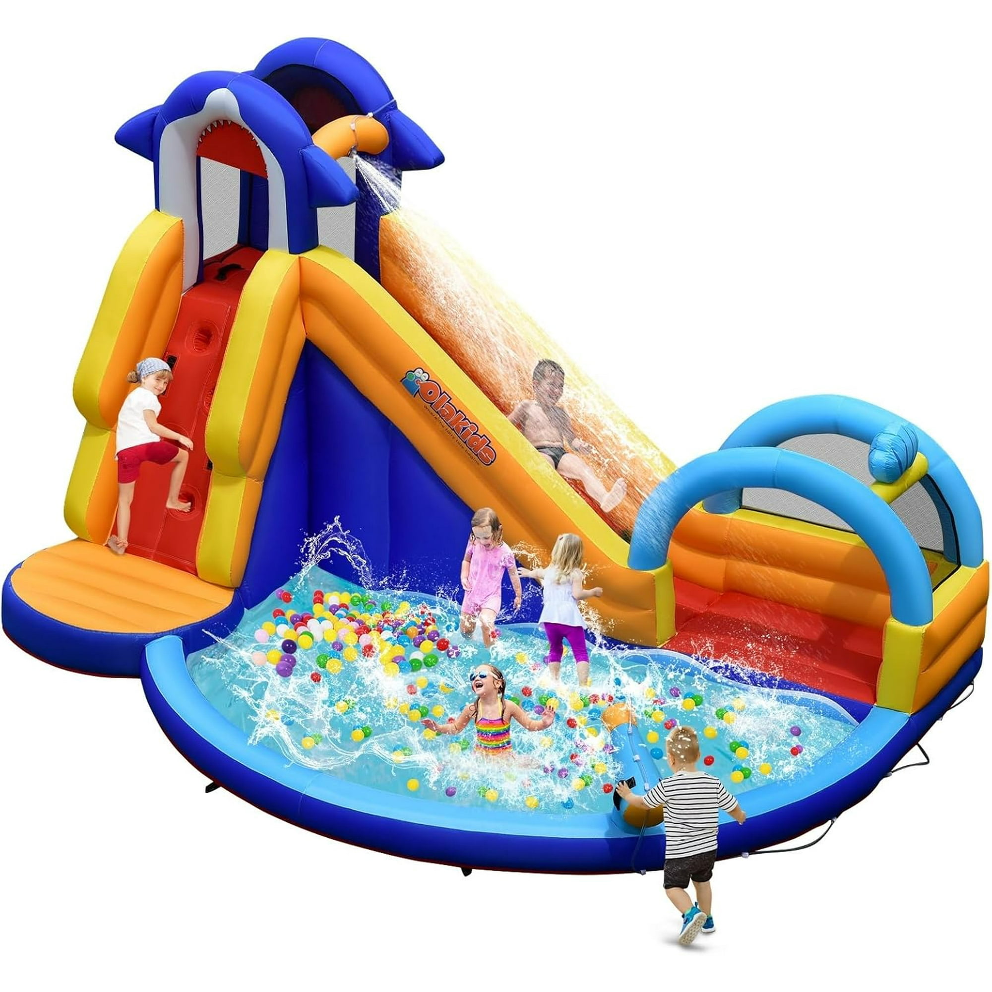 Click here for Olakids Inflatable Water Slides  Shark Theme 14ft... prices