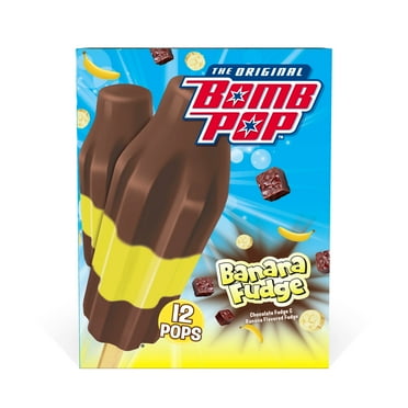 Bomb Pop Original Freeze Ice Pops, Frozen Freezer Dessert, 21 fl oz, 12 ...