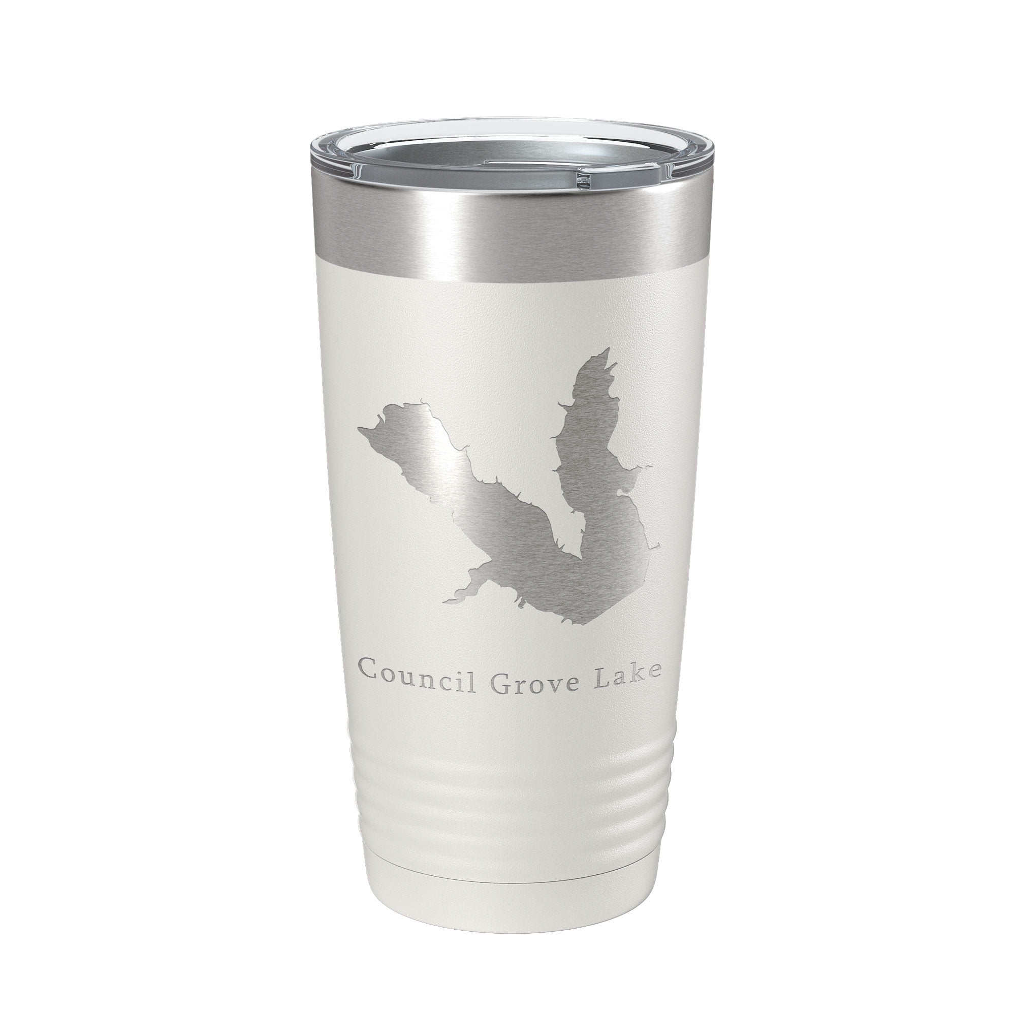 Council Grove Lake Map Tumbler Travel Mug Insulated Laser Engraved ...