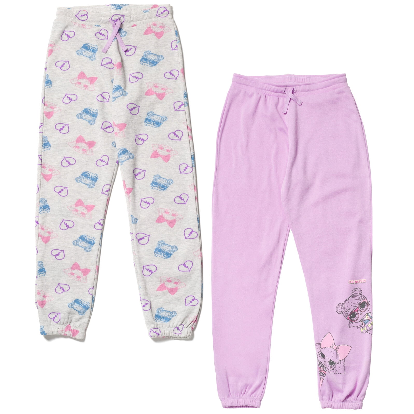 L.O.L. Surprise! Bon Bon Diva Little Girls Fleece 2 Pack Pants Little ...