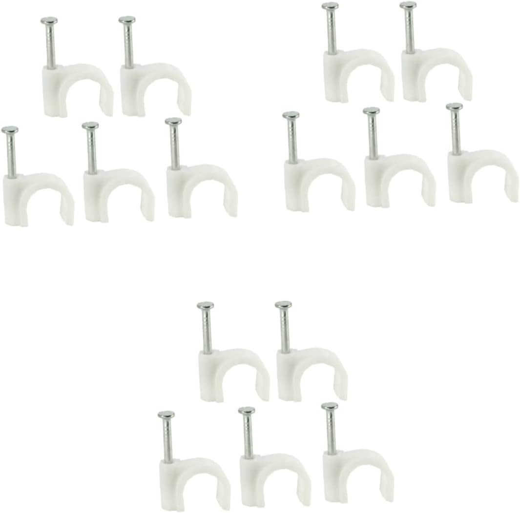 600 pcs Support Nail Tie Cable Speaker Print Mm Round Starlight Clips ...