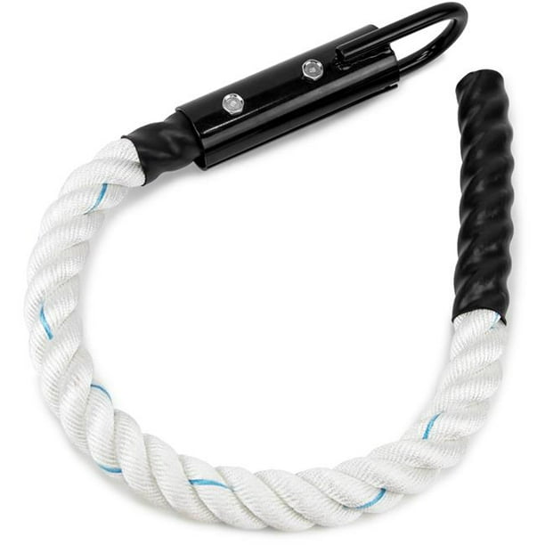 Crown Sporting Goods White Poly Dac Gym Climbing Rope, Knotless, 3 ...