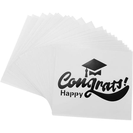 24 Piece Party Clear Balloon Decals Creative Graduation Balloon Letter ...