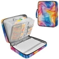ALAZA Swirling Rainbow Tie Dye Pattern Expanding Accordion File Folder ...
