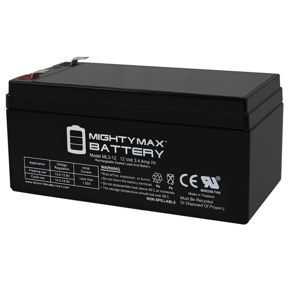ML3-12 - 12V 3AH Replacement Battery for BP3-12 ES3-12 PS-1230 PW1203 ...