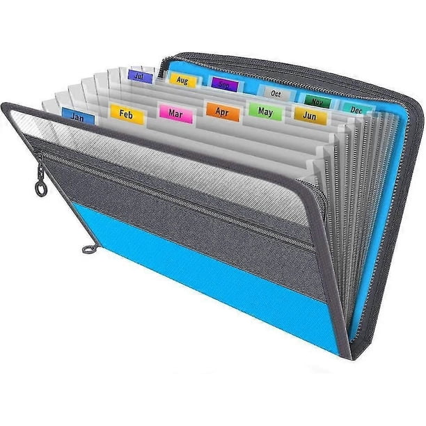 Fun File Organiser,13 Pockets Folder Document Organisers Box Files ...