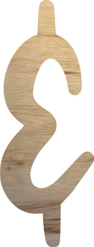Unfinished Craft Letters, Wooden 20'' tall Letter &, Paintable Jacklin ...