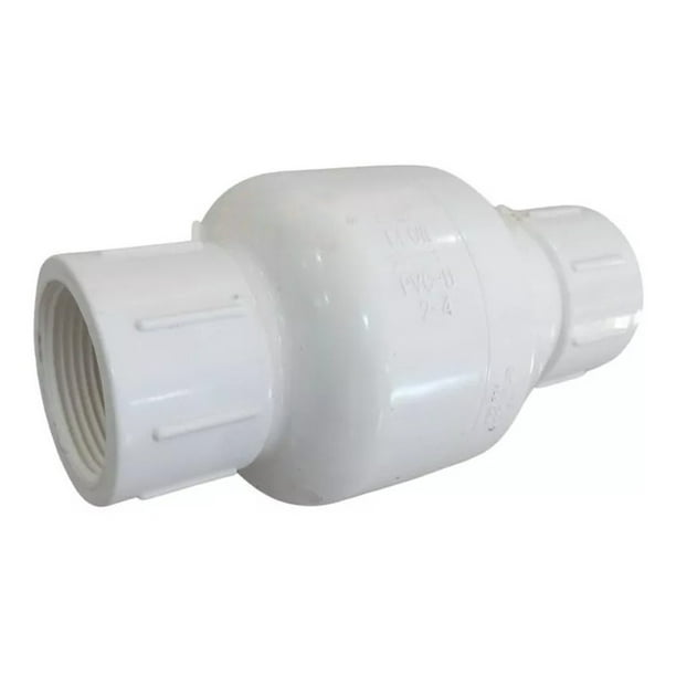 Valvula Check De 2'' Pvc Hidraulico Cedula 40 Roscable | Walmart en línea