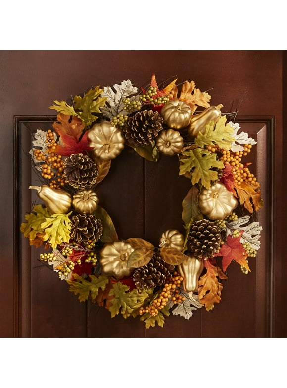 Fall Wreaths in Fall Floral Decor - Walmart.com