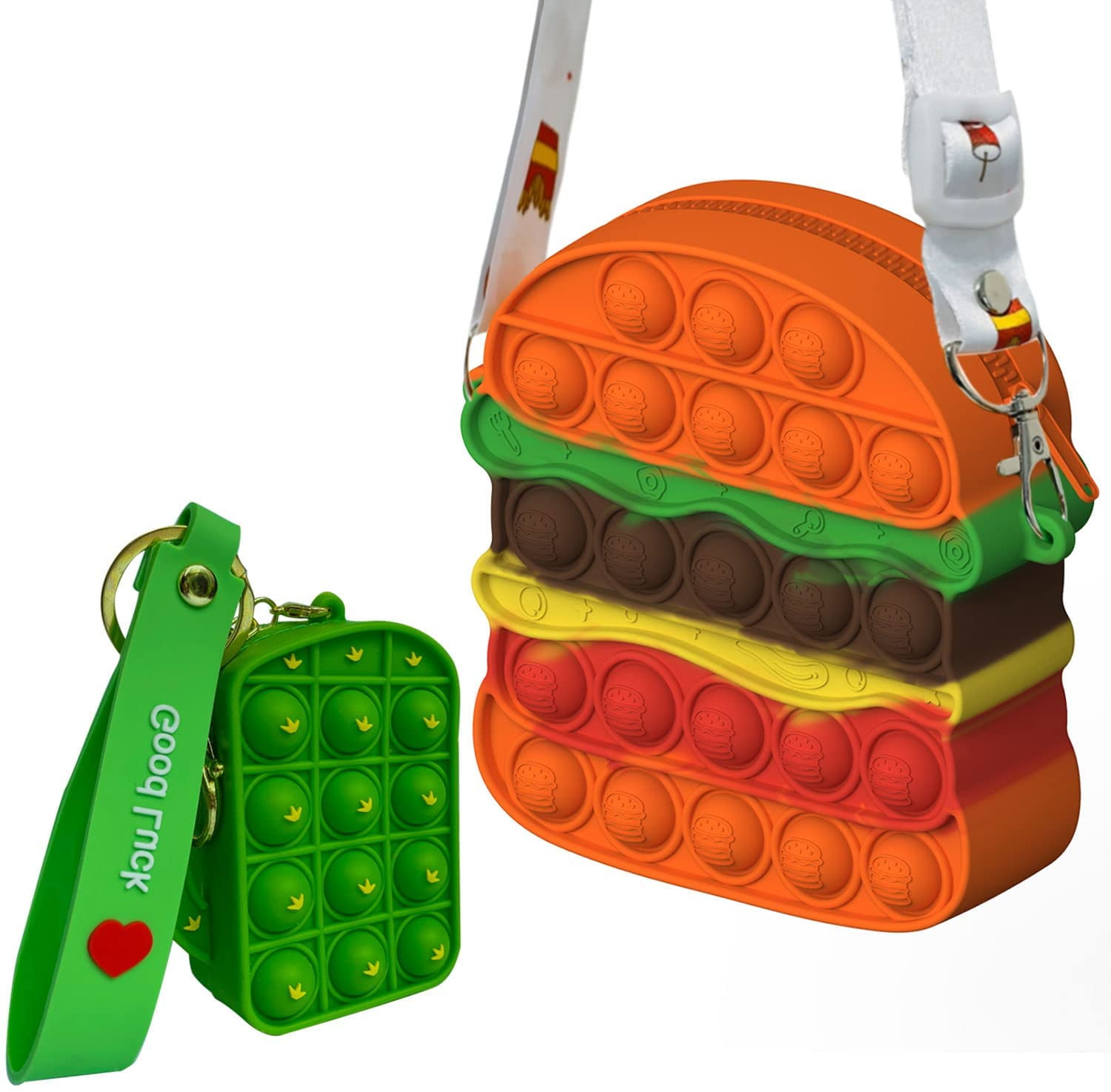 Pop Purse Shoulder Bag Fidget Toys Push Its Popper Sensory Fidgets ...