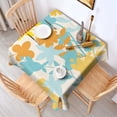 60x60in(152x152cm) Square Tablecloth, Waterproof Polyester Table Cover ...