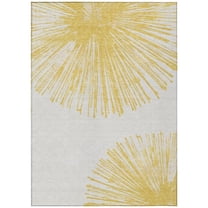 HomeRoots 577046 8 x 10 ft. Geometric Washable Indoor & Outdoor ...