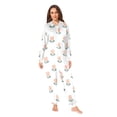 Adult Onesie Blue Background Adult Onesie Flower Leaves Tile Pink ...